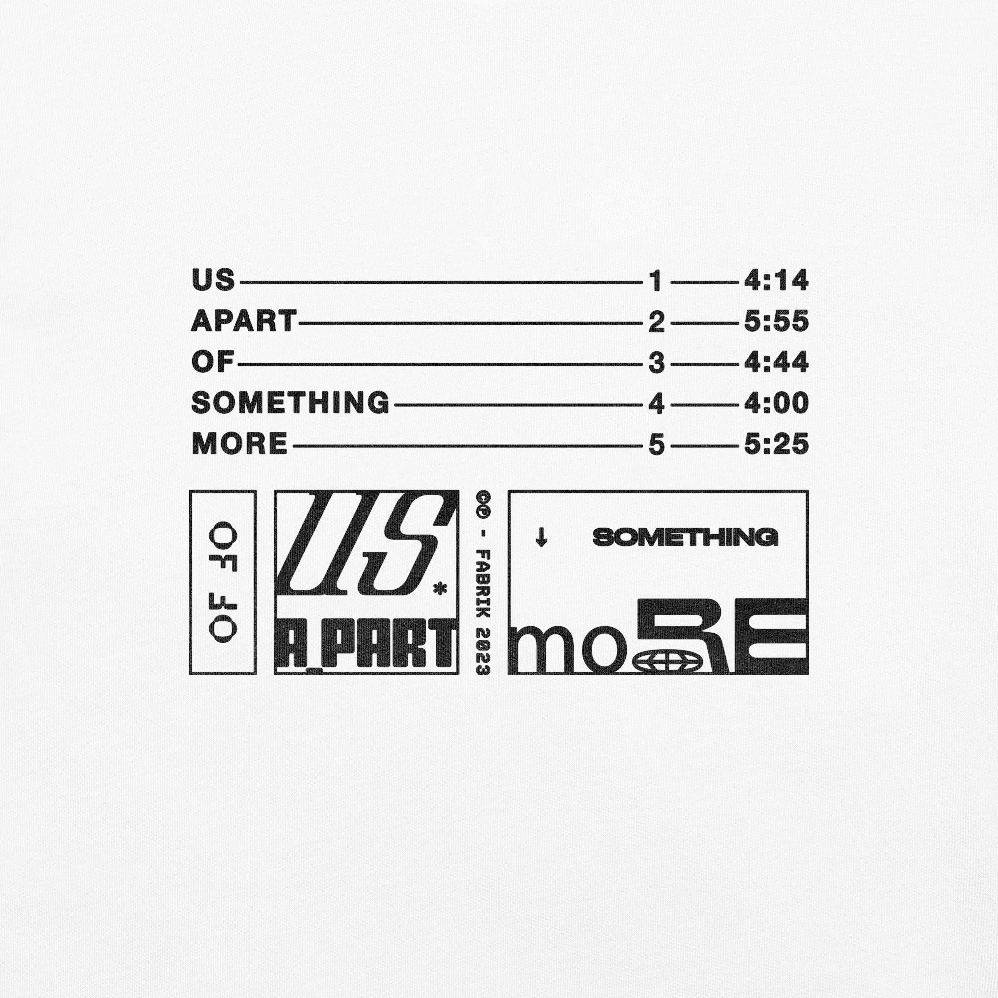 MORE Track-list Print T-Shirt – OVERWERK Shop