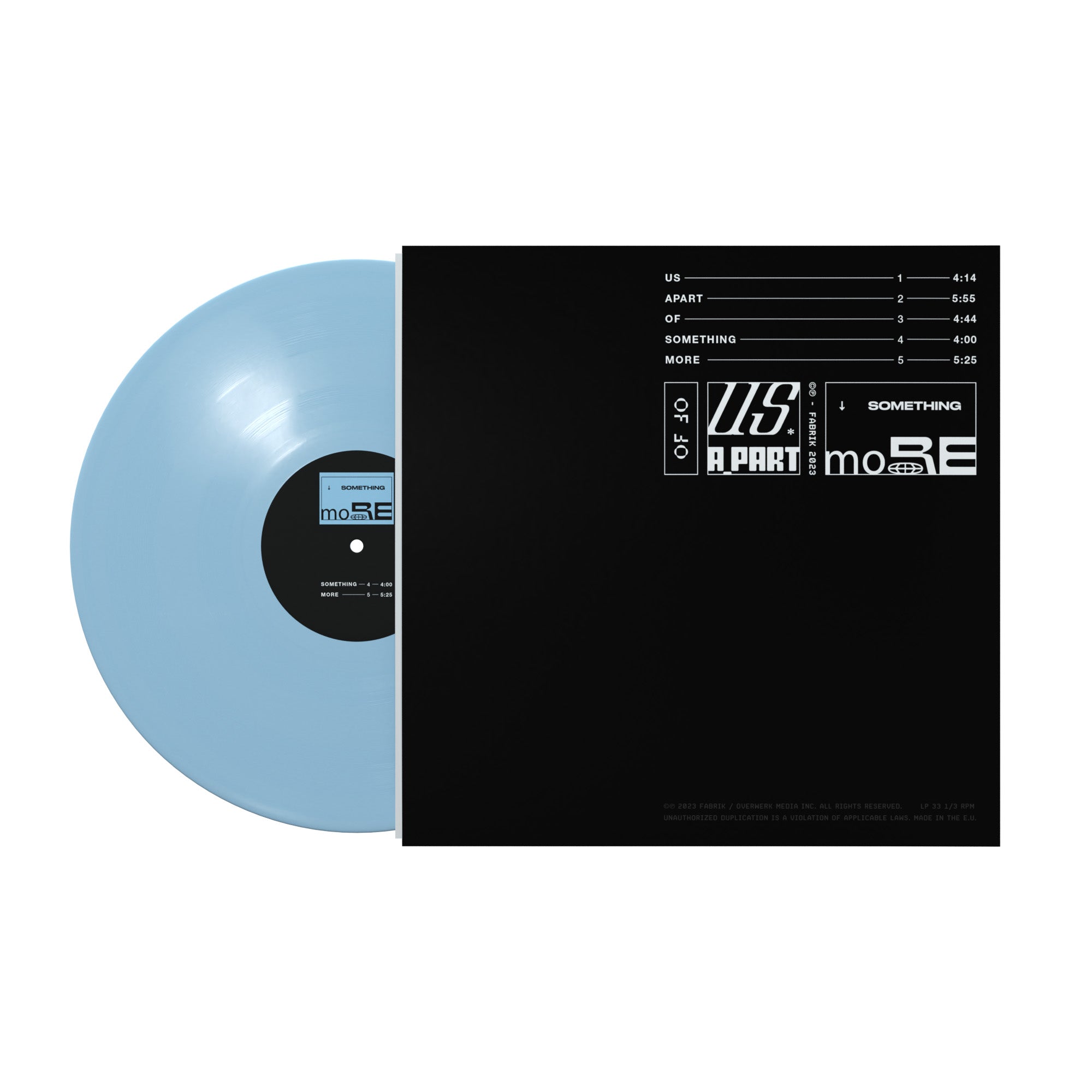 OVERWERK - MORE EP Vinyl Record – OVERWERK Shop